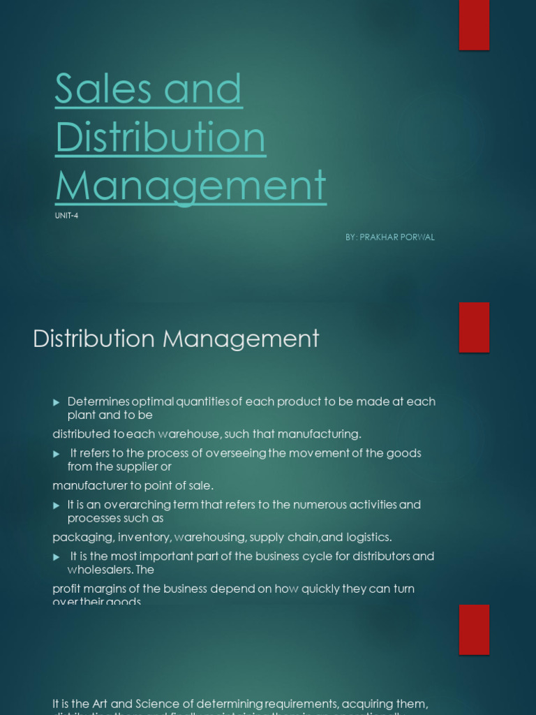 SDM UNIT-4 | Download Free PDF | Marketing | Retail