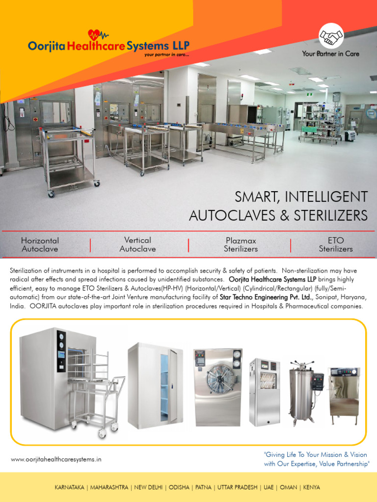 OHS_AUTOCLAVE_STERILIZER_BROCHURE_2023_v4 | PDF | Sterilization ...