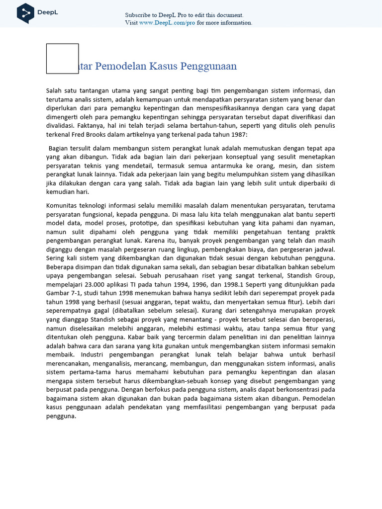 Chapter 7, Modelling System Requirement with Use Cases id | PDF