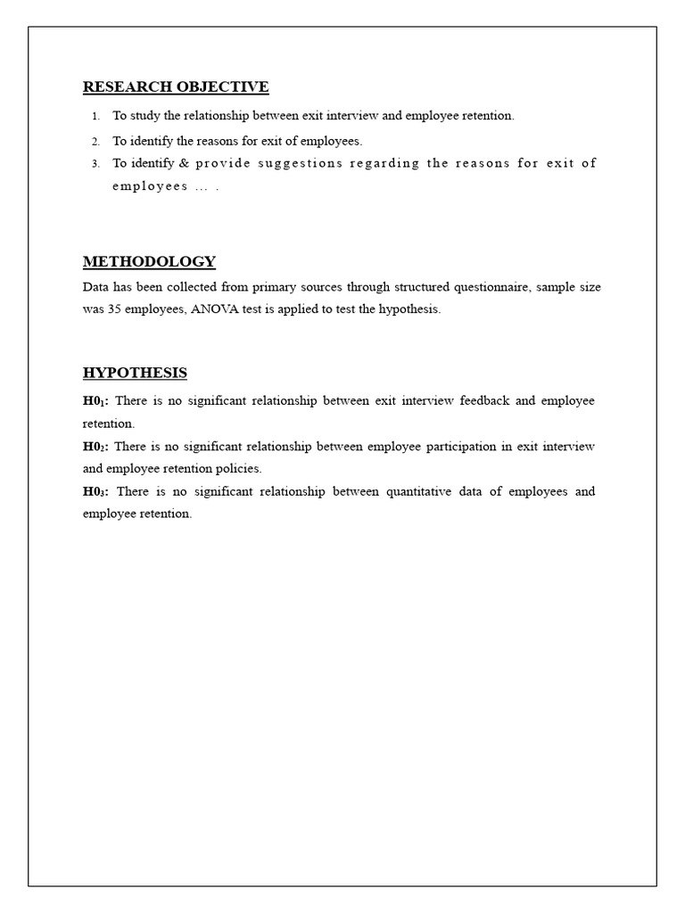 Exit Interview Data Analysis And Interpretation V01 Pdf Errors And Residuals Dependent