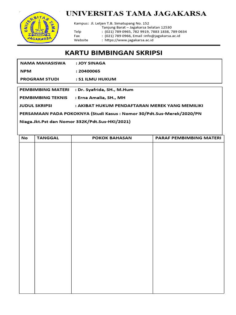 Akibat Hukum Pendaftaran Merek | PDF