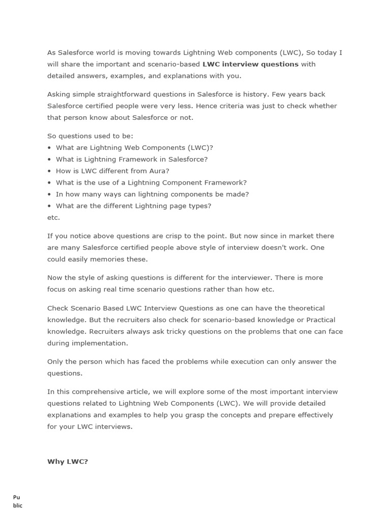 SFDC Interview Questiosn Part 1 | Download Free PDF | World Wide Web ... SFDC Interview Questiosn Part 1 | Download Free PDF | World Wide Web ...