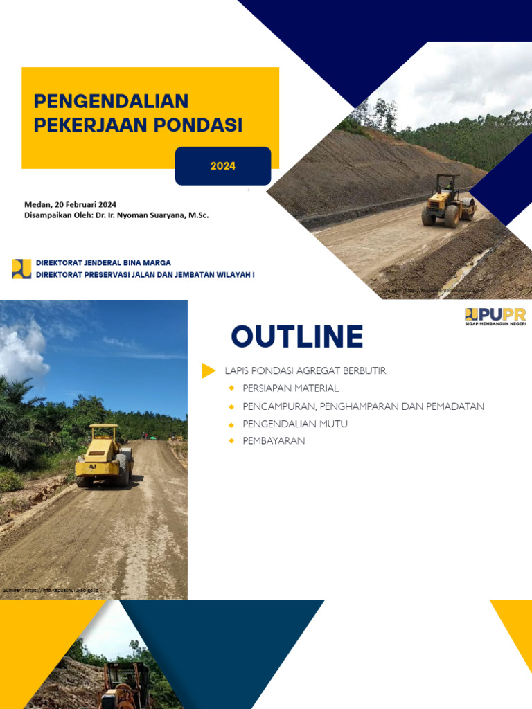 Bahan Workshop - Lapis Pondasi Agregat | PDF
