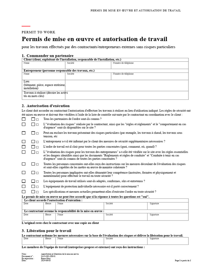 PTW Kontraktoren FR | PDF