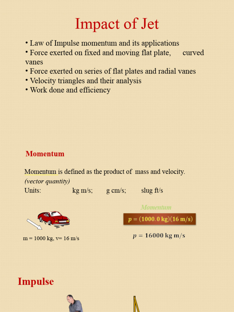 TMC UNIT1 Impact of Jet | PDF | Momentum | Force