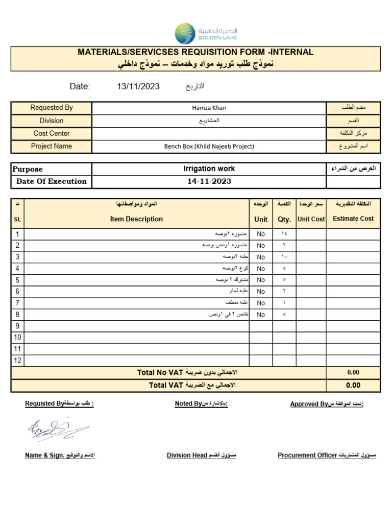 Khalid Najeeb Request | PDF