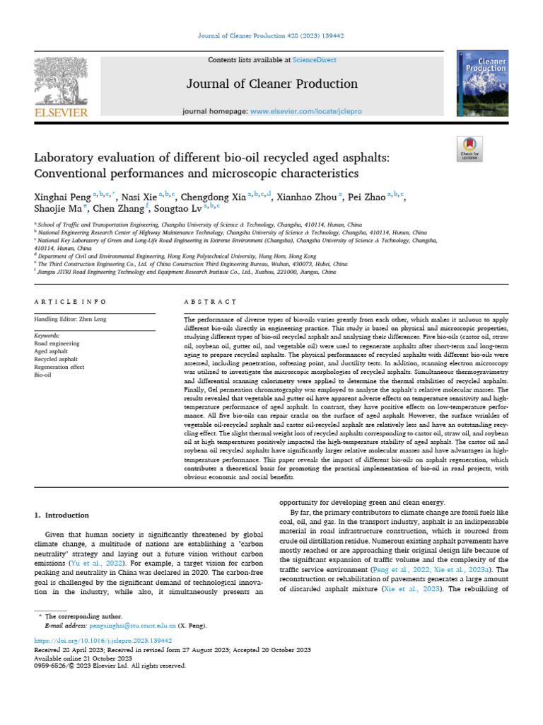 8.laboratory Evaluation of Different Bio Oil Recycled Aged Asphalts ...