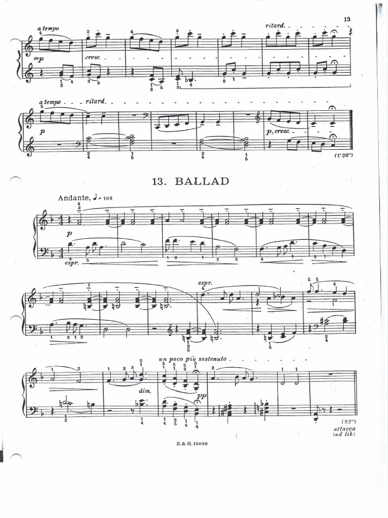 13 Ballad | PDF