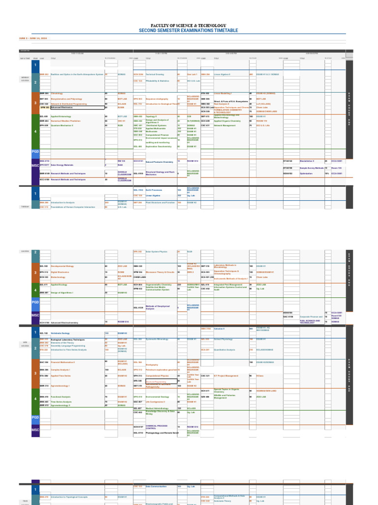 FST-SEM 2 YEARS 1, 2, 3, 4 & MSC 2023_2024 | PDF | Mathematical ...