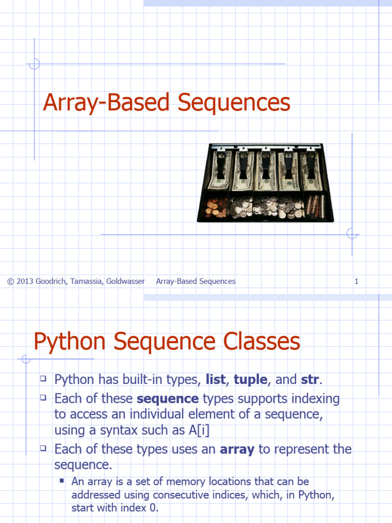 Ch5 - Array-Based Sequences | PDF | Computer Programming | Computer Science Ch5 - Array-Based Sequences | PDF | Computer Programming | Computer Science