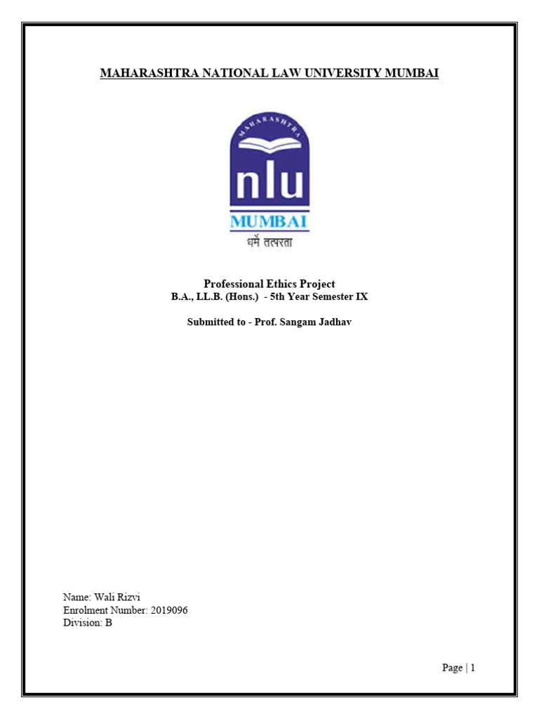 ETHICS_PROJECT | PDF | Lawyer | Confidentiality