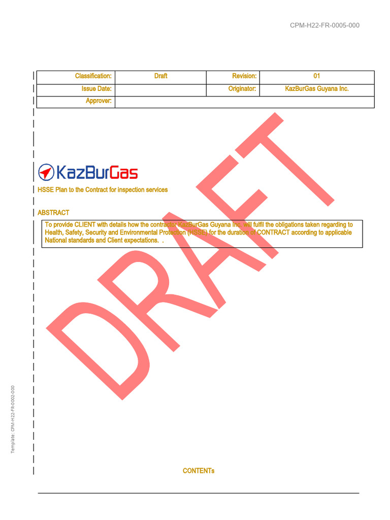 Draft HSSE Plan -Slings Management-2 14JUL20 WACW R.1 KF | PDF | Personal Protective Equipment ...
