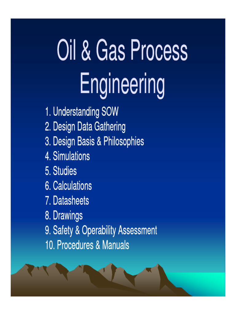 Oil & Gas Process Engineering | Download Free PDF | Engineering ...