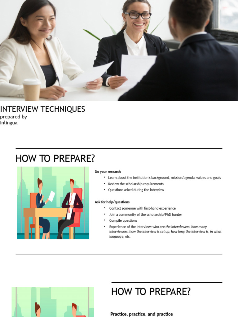 Interview Techniques | Download Free PDF | Psychology | Psychological ...