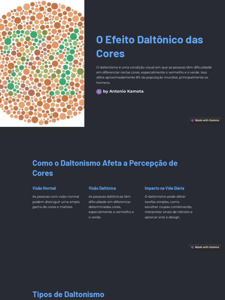 Acessibilidade de Cores para Daltônicos | PDF | Cor | Visão