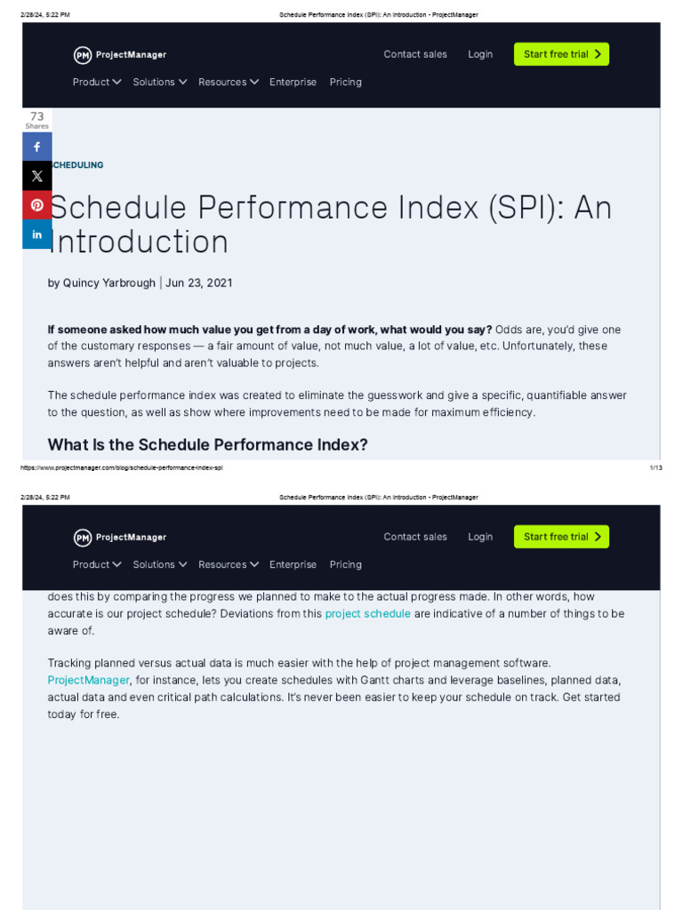Project Managers' Guide to SPI | PDF | Business | Finance & Money ...