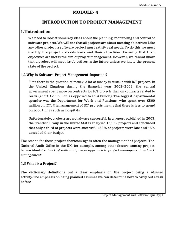 SE&PM Mod4and5 | PDF | Project Management | Software Development Process