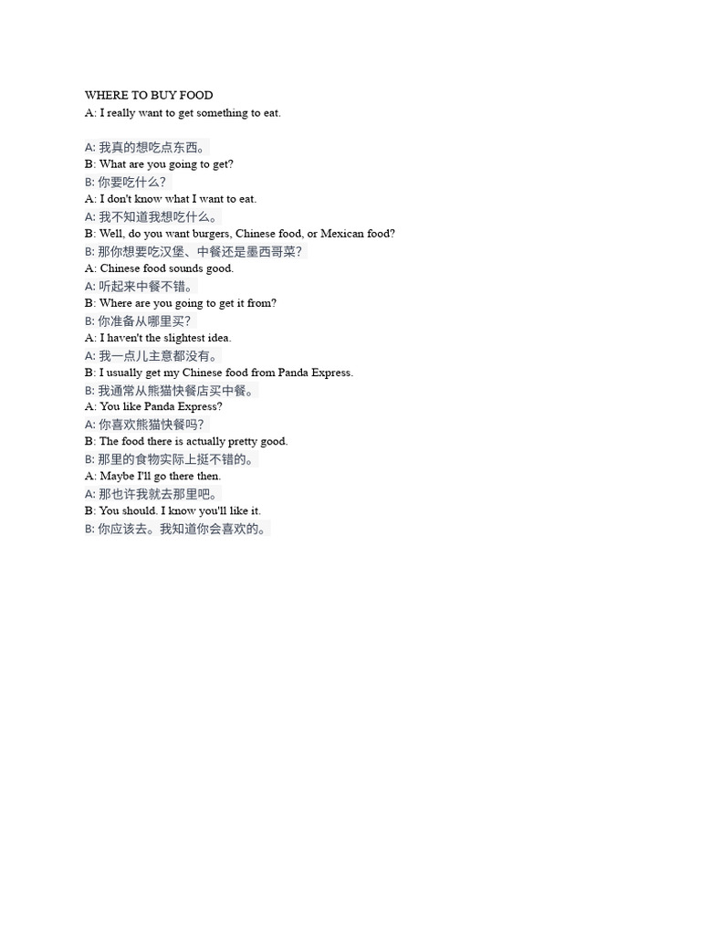 English Conversation Unit 6 | PDF