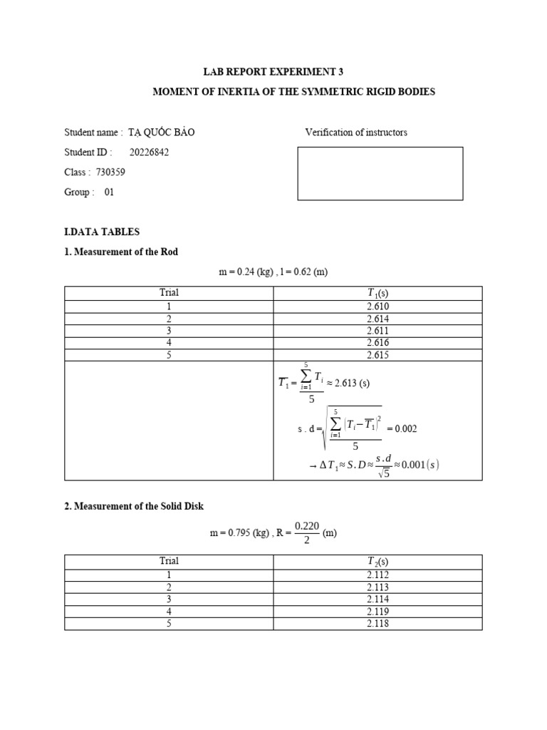 Lab Report Experiment 3 | Download Free PDF | Mechanics | Physics