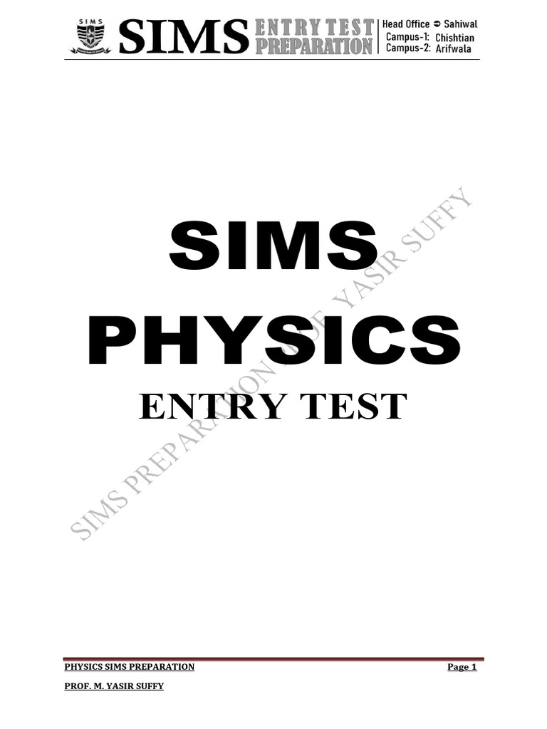 Physics Complete Book-I (Printed Ok) | PDF | Force | Acceleration
