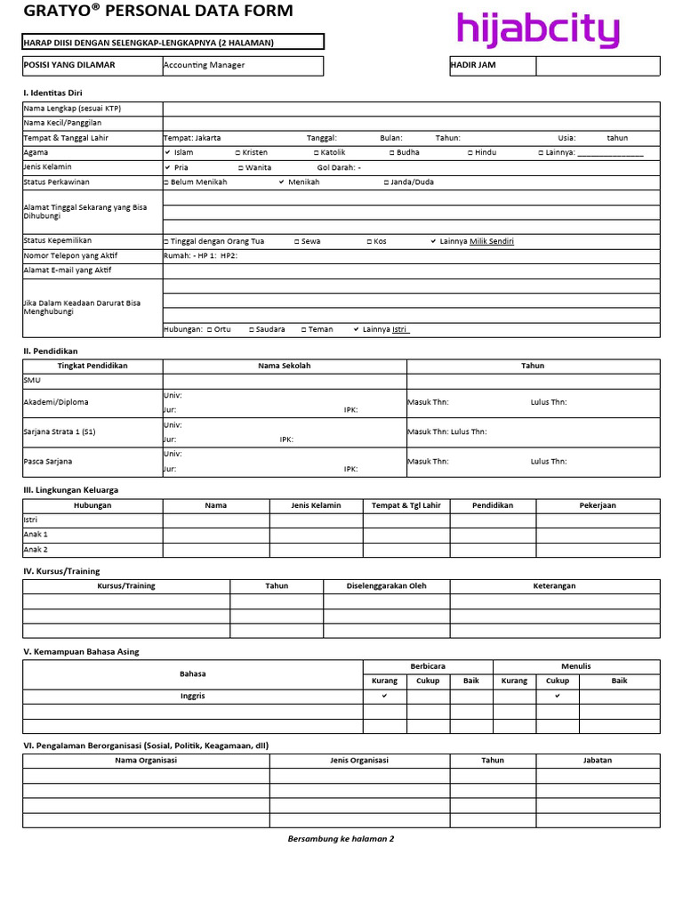 5.1.2.4.4 GRATYO Personal Data Form 1 3 | PDF