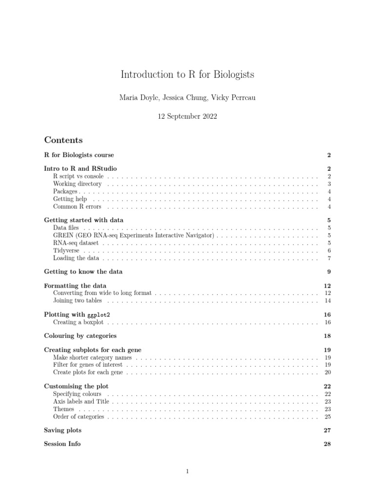 Intro R Biologists | Download Free PDF | Directory (Computing) | Computer File