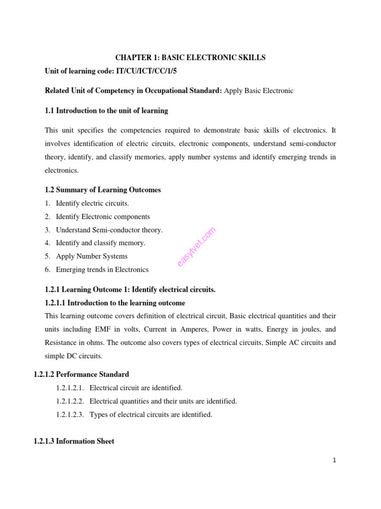 Elec Level 5 | PDF | Series And Parallel Circuits | Electronic Component