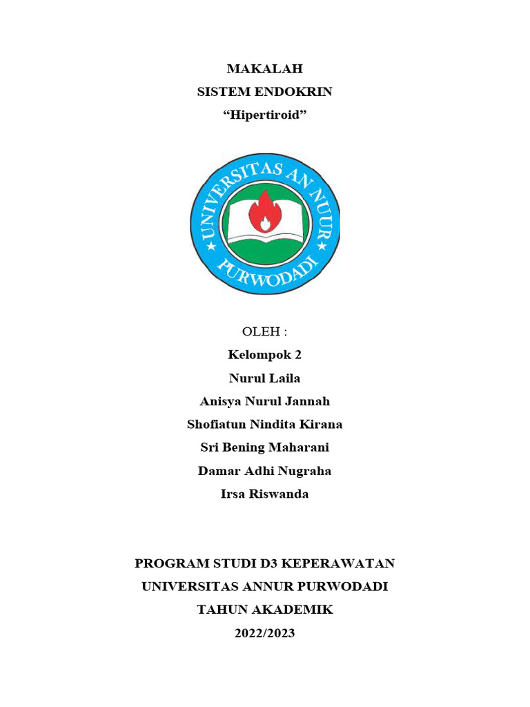 Hipertiroid KMB 2 | PDF | Kesehatan Holistik | Sains & Matematika