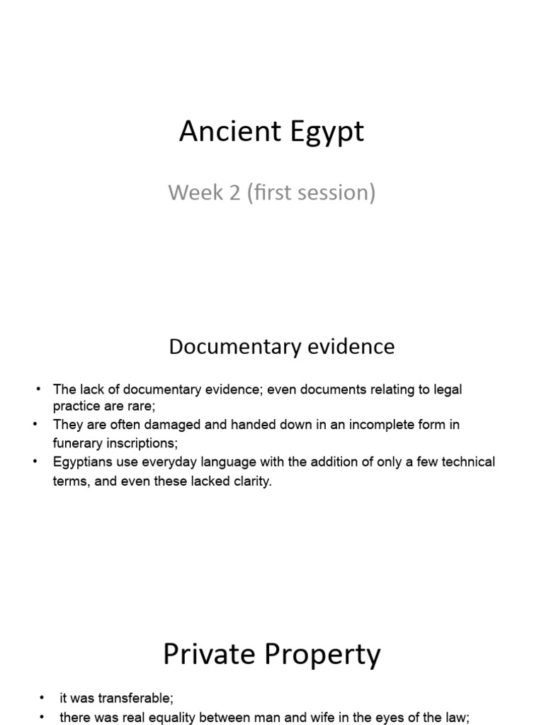 Legal Practices in Ancient Egypt | PDF | Ancient Egypt | Private Law