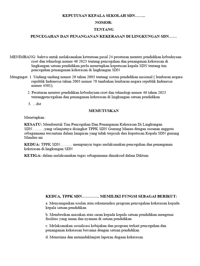 Contoh Laporan TPPK | PDF