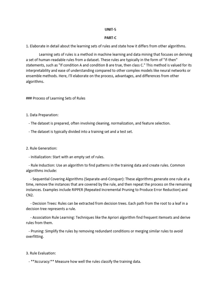 MLT Unit 5 12m | PDF | Support Vector Machine | Algorithms