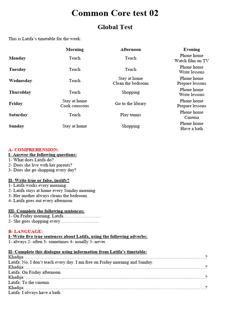 Common Core Test 2 | Download Free PDF | Linguistics Common Core Test 2 | Download Free PDF | Linguistics