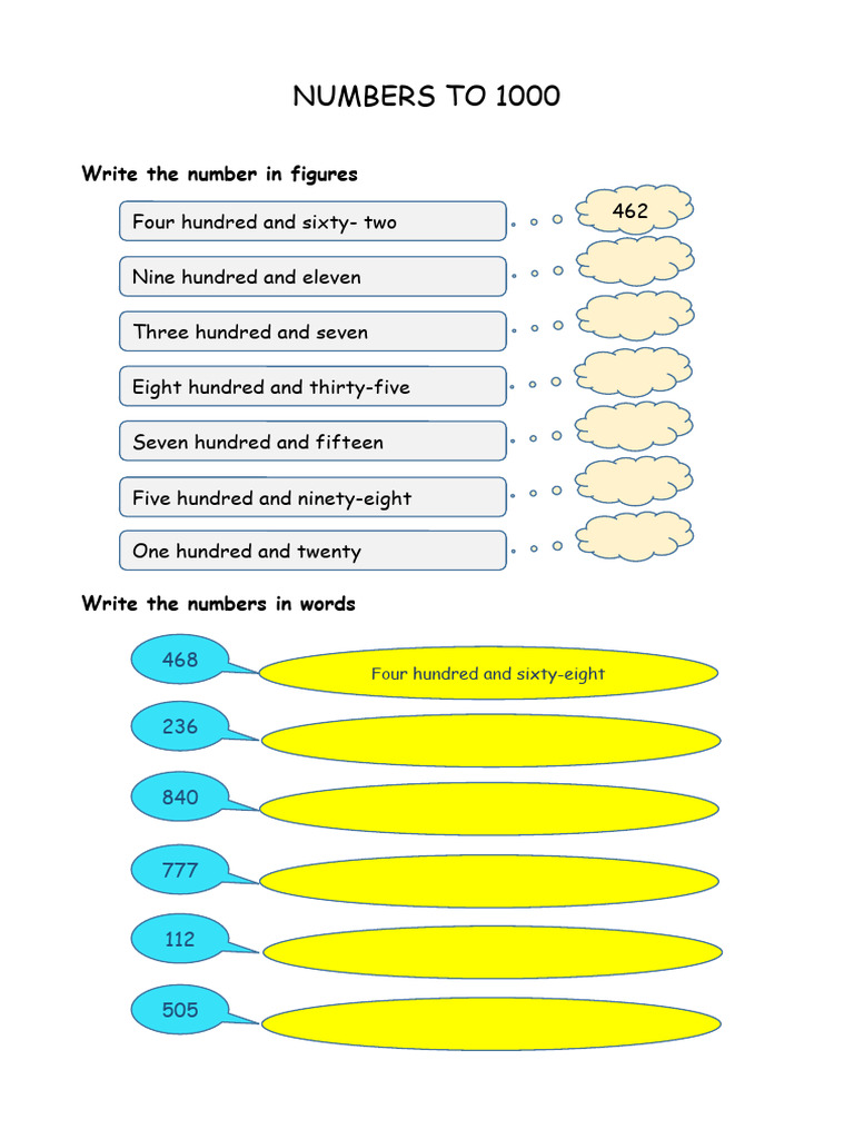 Understanding Numbers to 1000 | PDF | Arithmetic | Mathematics