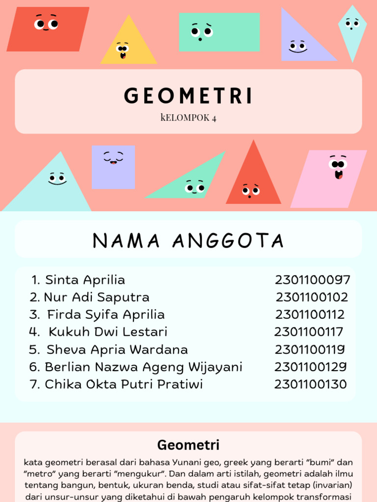 Geometri: Dasar dan Bangun Datar | PDF | Metode & Bahan Ajar