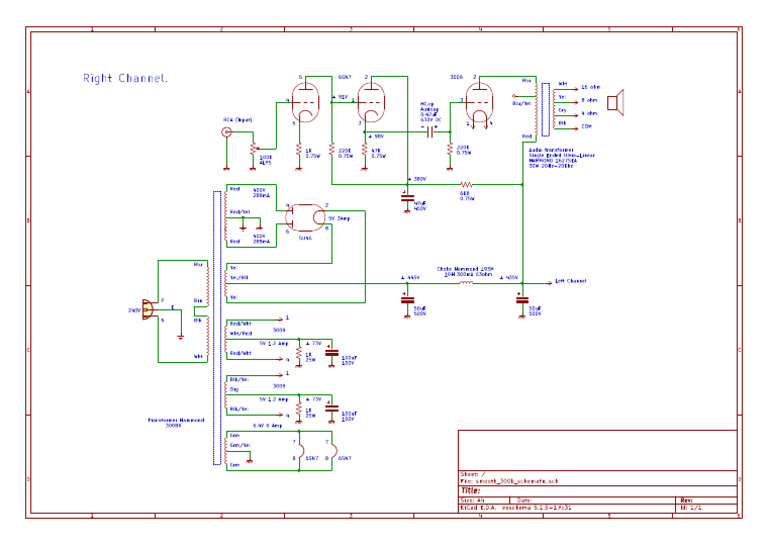 Smooth 300b Schematic | Download Free PDF | Electricity | Analog Circuits