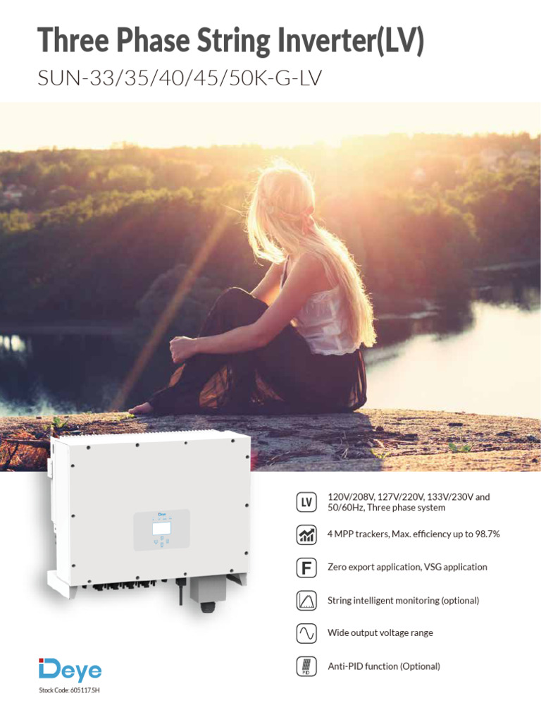 Datasheet - Sun (35 50) K G Lvdeye - 230901 - en | PDF | Mains Electricity | Computer Engineering