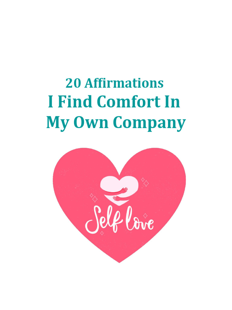 20 Affirmations for Embracing Solitude | PDF