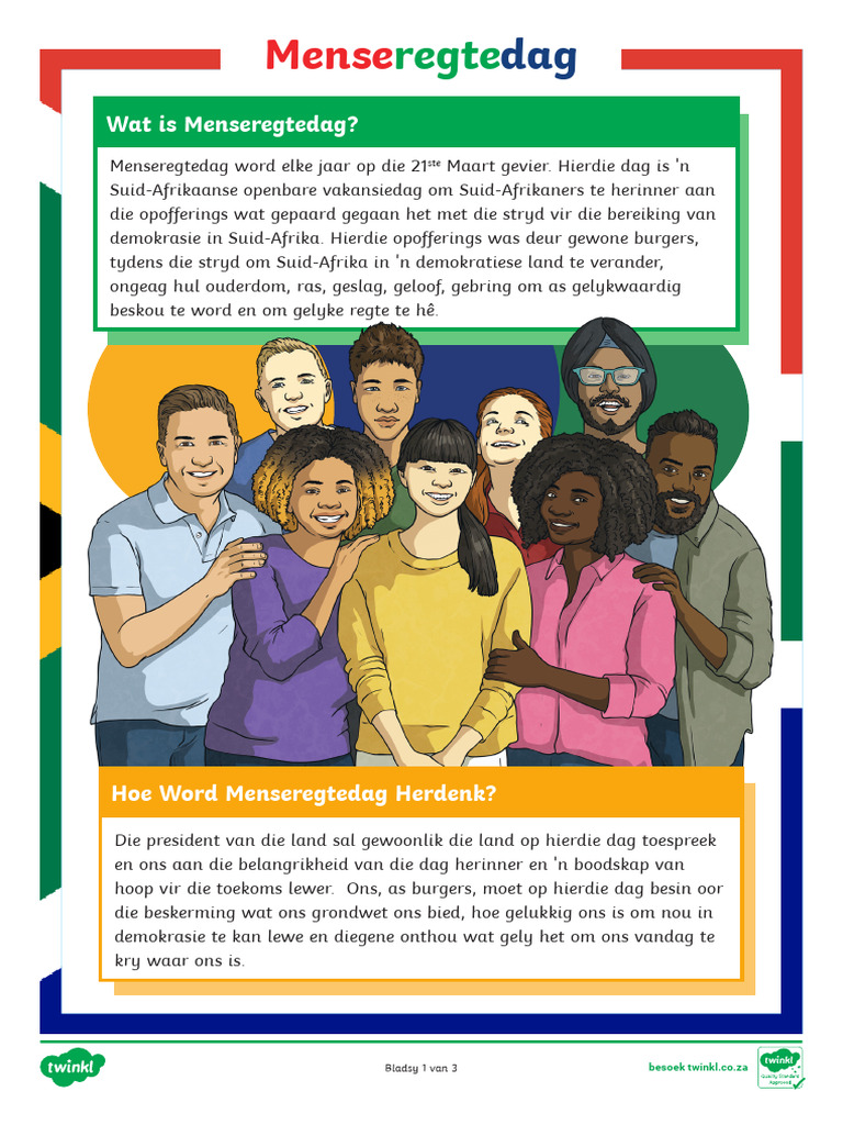 Za Ps 82 Menseregtedag Begripslees Met Begripstoets Ver 1 | PDF