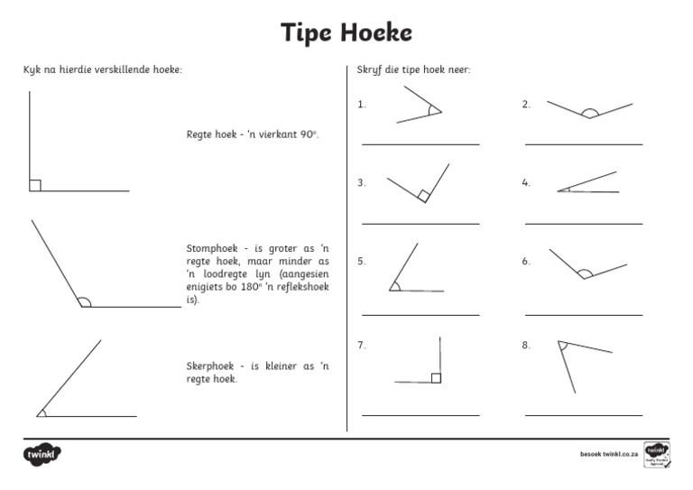 Za M 9 Stomphoek Skerphoek en Regte Hoek Aktiwiteit - Ver - 1 | PDF