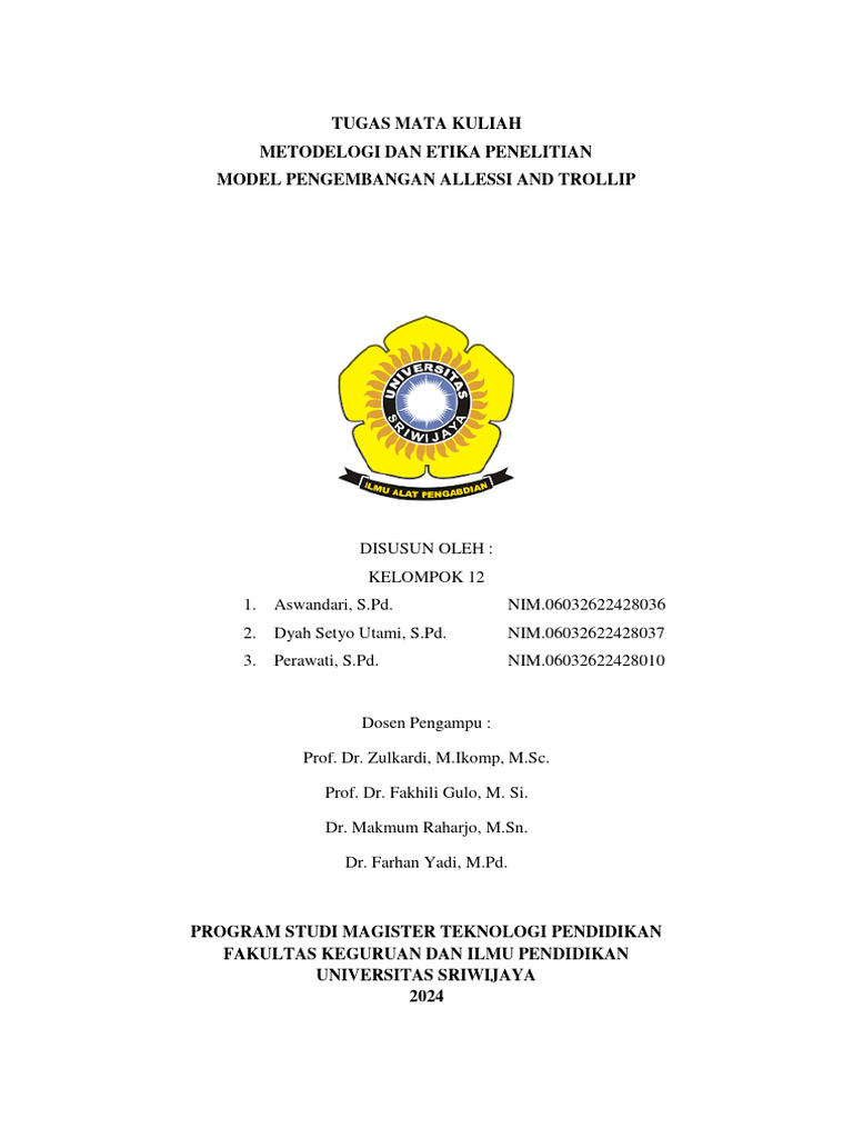Makalah Pengembangan Allessi Trollip | PDF | Karier & Perkembangan