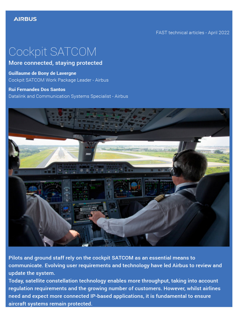 Light-cockpit-satcom-LCS | PDF | Air Traffic Control | Aviation