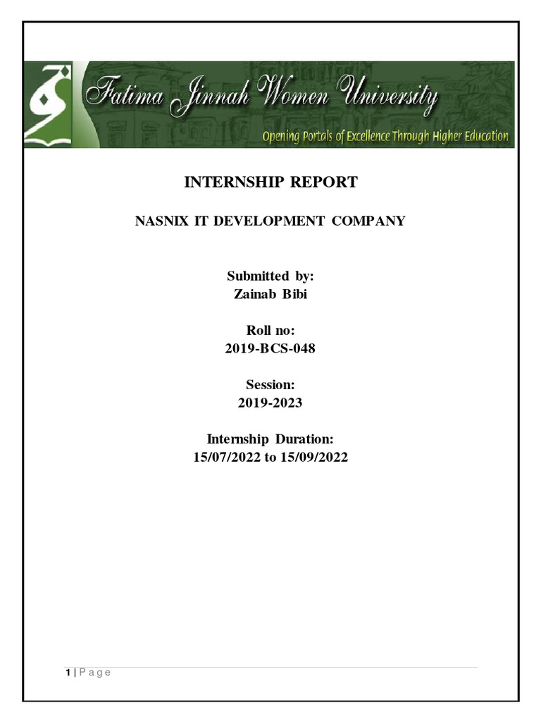 Internship Report - Zainab Bibi | PDF | Point Of Sale | Bootstrap (Front End Framework)