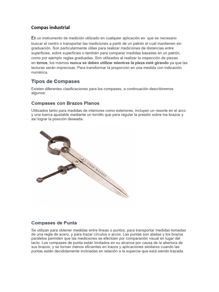 compas industrial | PDF