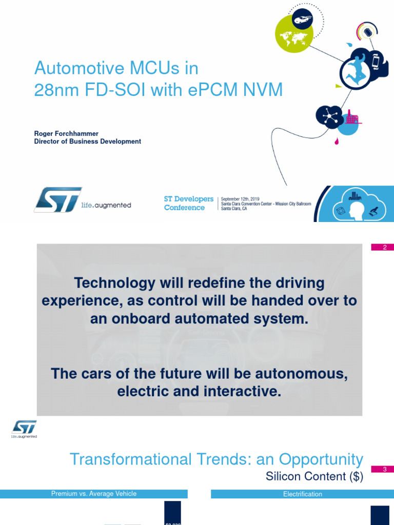 STM 28 NM FD-SOI Automotive MCU | PDF | Microcontroller | Mixed Signal Integrated Circuit