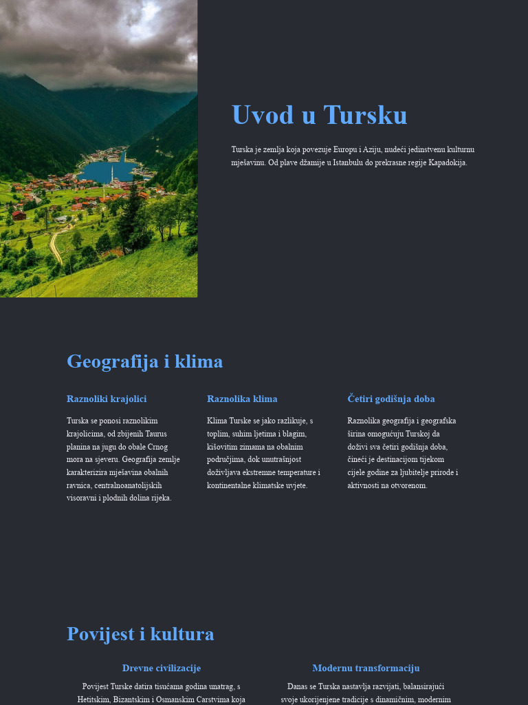 Uvod U Tursku | PDF