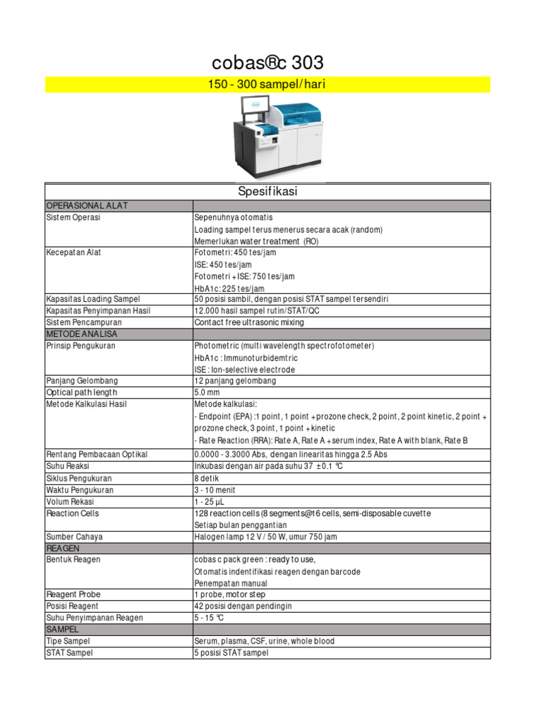 Roche c303 | PDF