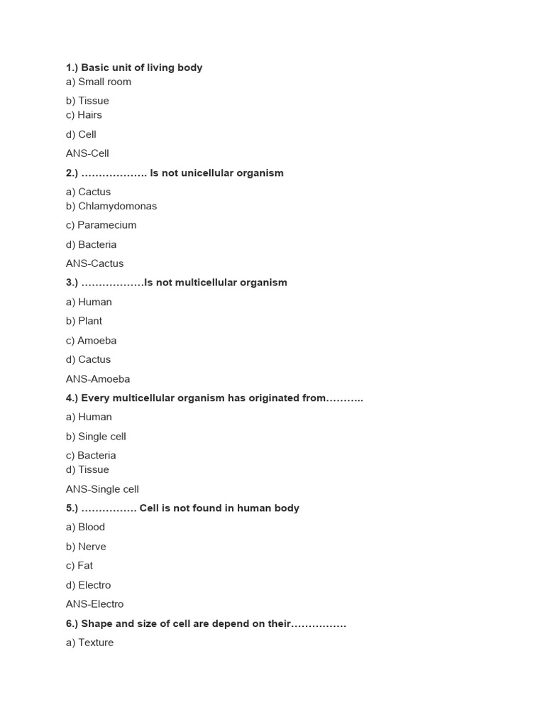 Cell Chapter MCQ Questions | PDF | Endoplasmic Reticulum | Cell (Biology)
