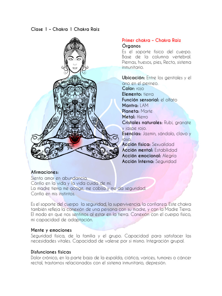 Clase 1 - Chakra 1 Raiz | PDF | Religión y espiritualidad