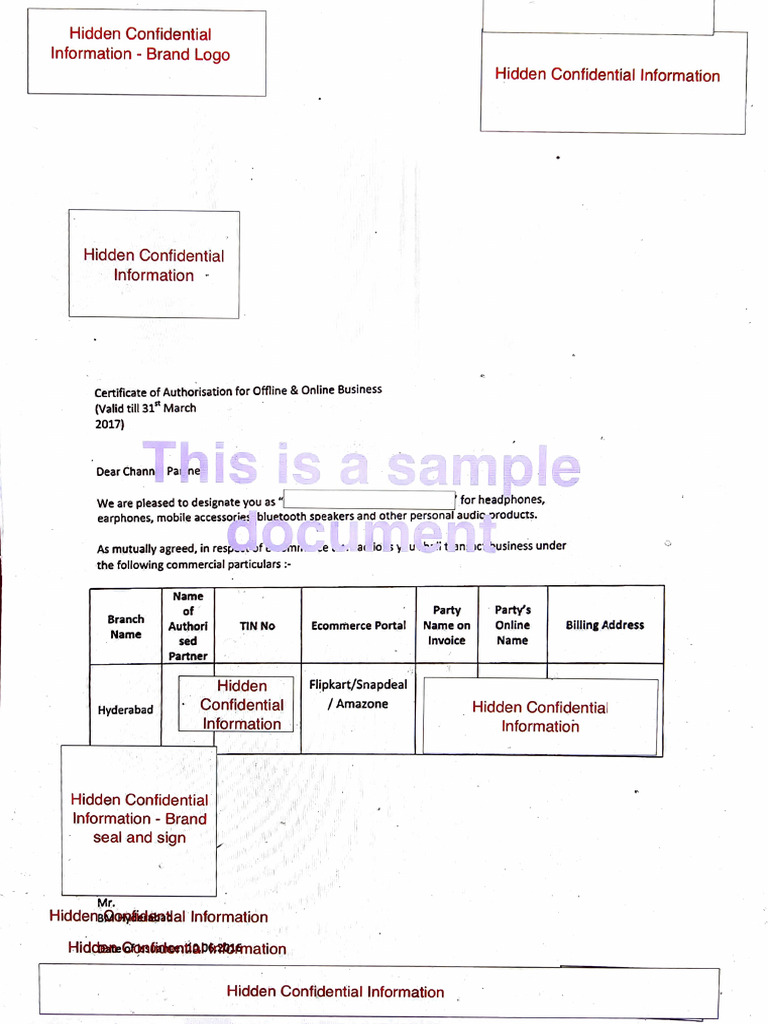 Sample Bal Letter | PDF