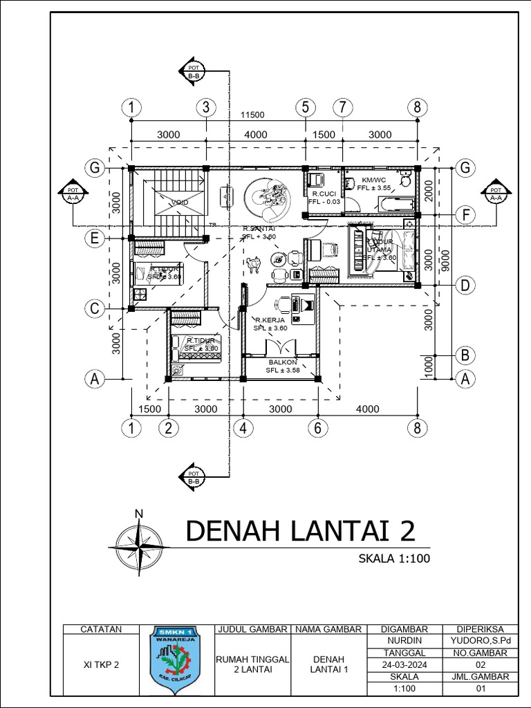 DENAH -Layout1-1 | PDF